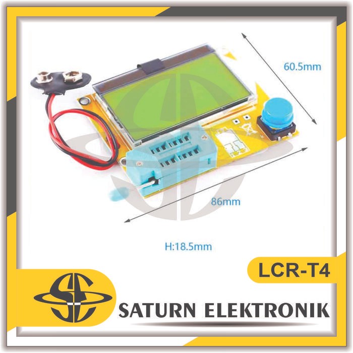 Jual LCR-T4 ESR METER TRANSISTOR TESTER DIGITAL RESISTOR CAPASITOR ...