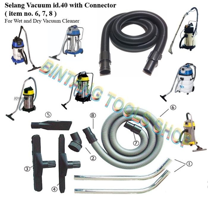 Jual Selang Vacuum Cleaner id40 Complete 2.5meter for Krisbow Alphalux ...