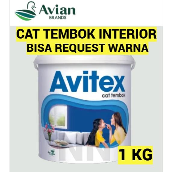 Jual (Expert) CAT TEMBOK AVITEX 1KG DINDING ATAP PLAFON GYPSUM ETERNIT ...