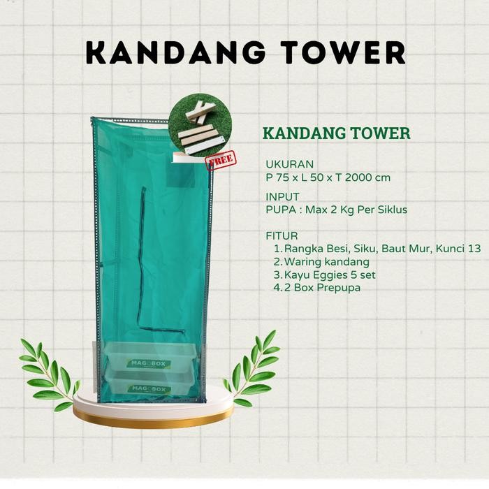 Jual MAGOBOX TOWER KANDANG TOWER PAKET BUDIDAYA MAGGOT BSF SKALA ...