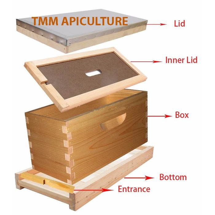 Jual RUMAH MADU NUCBOX BEEHIVE DEEP FRAME KOTAK KAYU BUDIDAYA LEBAH+ ...