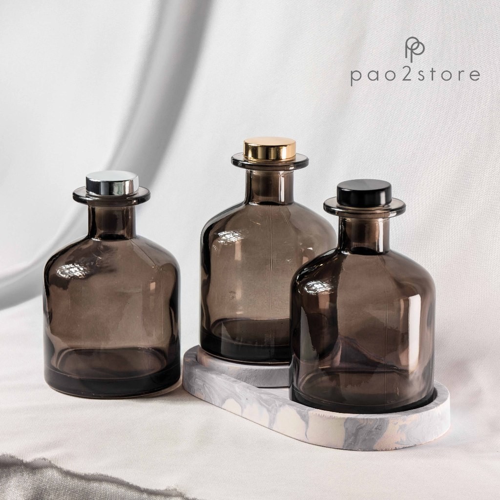 Jual [ECER] Botol Reed Diffuser 250ml - Kaca Amber / Hitam Transparan ...