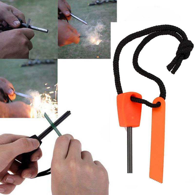 Jual Pemantik Api Outdoor Survival Magnesium Flint Stone Fire Starter ...
