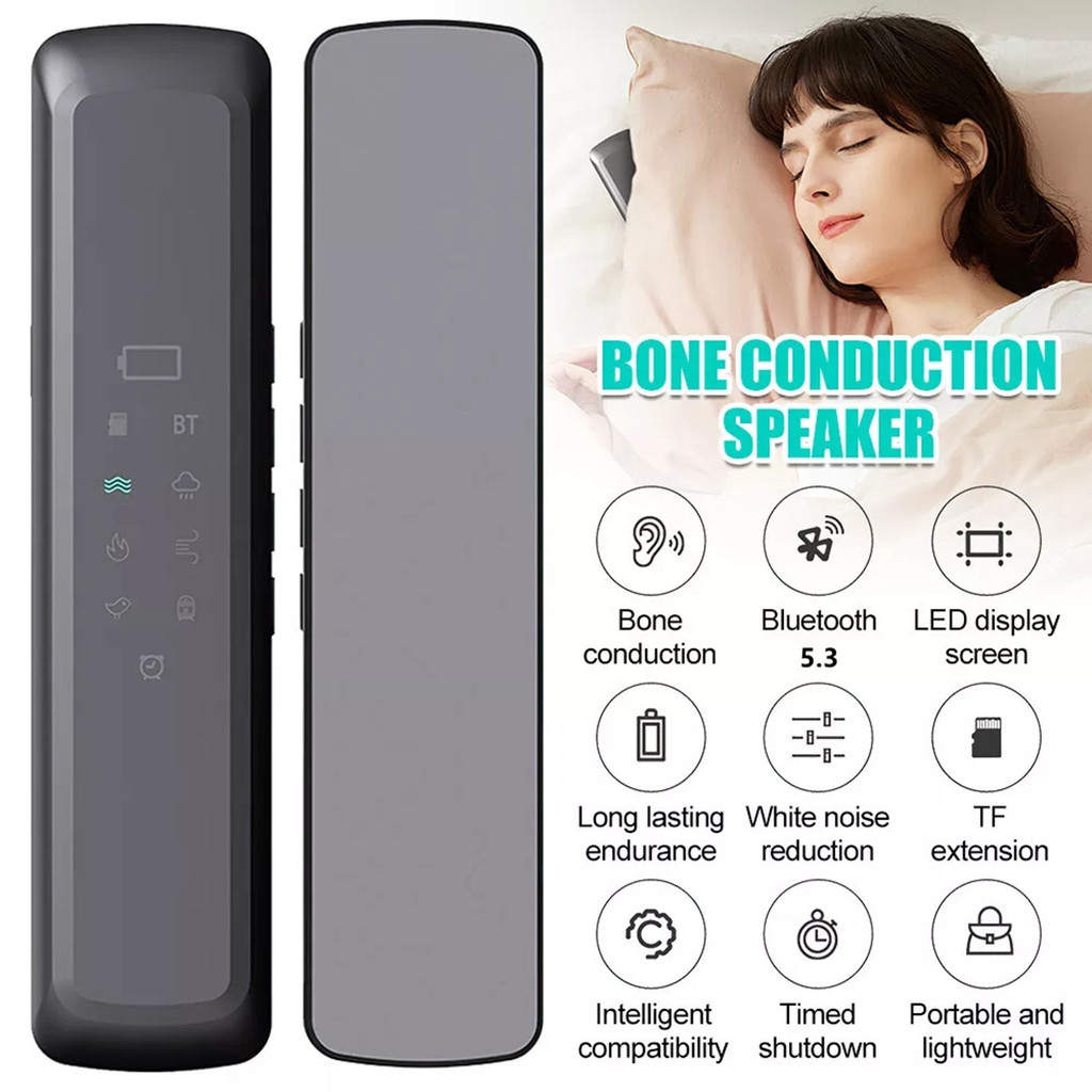 Jual Under Pillow Bone Conduction Bluetooth Speaker White Noise Sleep ...