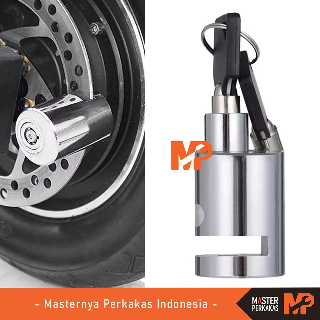 Jual MP Cakram Gembok Motor Bulat AI81 / Lock Moto Kunci Pengaman Baja ...