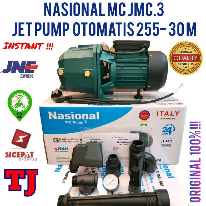 Jual mesin pompa air jet pump otomatis sumur dalam merek nasional tipe ...