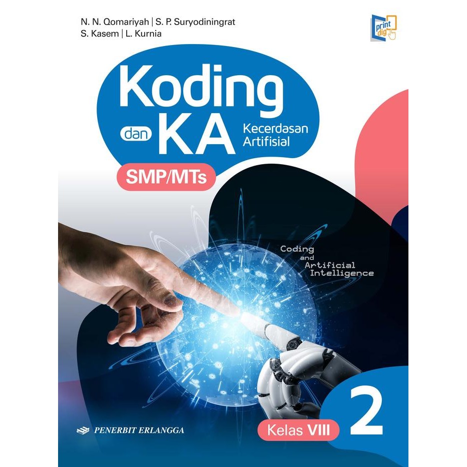 Jual BUKU ERLANGGA (ORIGINAL) KODING DAN KECERDASAN ARTIFISIAL UNTUK ...