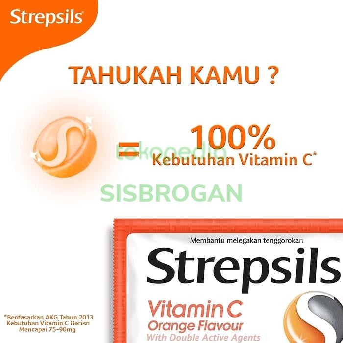 Jual STREPSILS ORIGINAL SACHET PERMEN PELEGA TENGGOROKAN ISI 8BUTIR ...