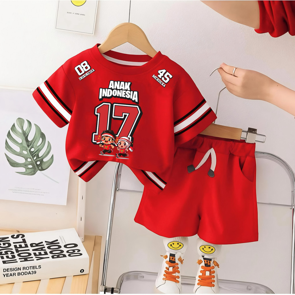 Jual Serelan Anak 17 Agustus Baju Plus Celana Agustusan Oneset Ansk ...