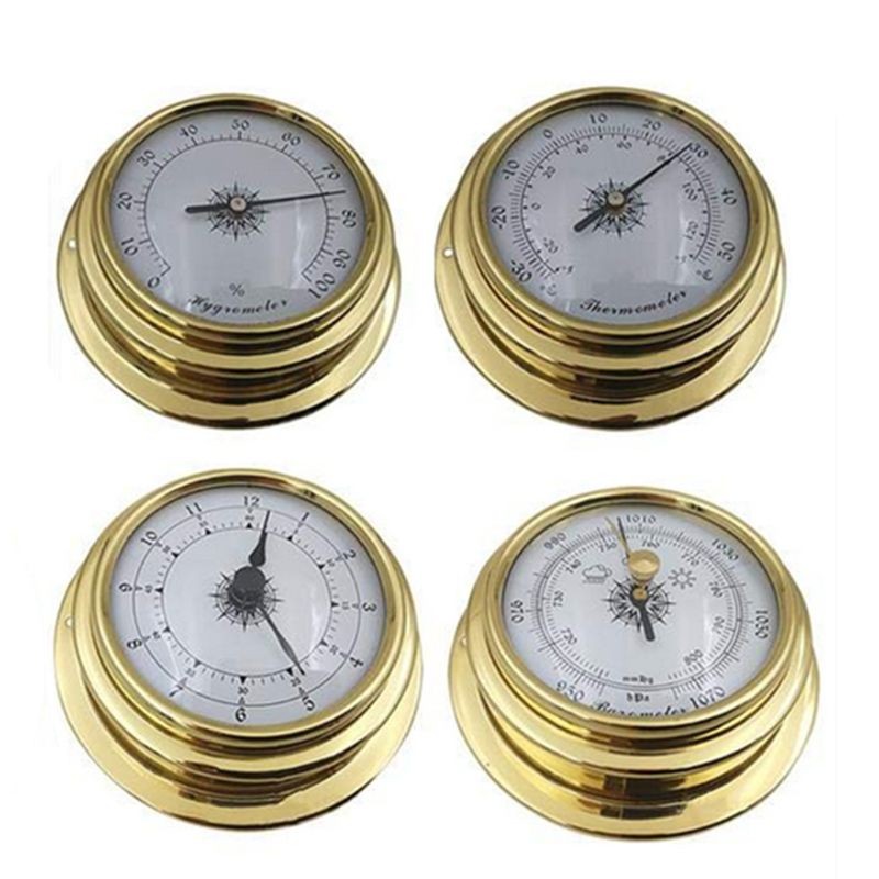 Jual 4 PCS/set Wall Mounted Marine Barometer 4 inches for Weather ...