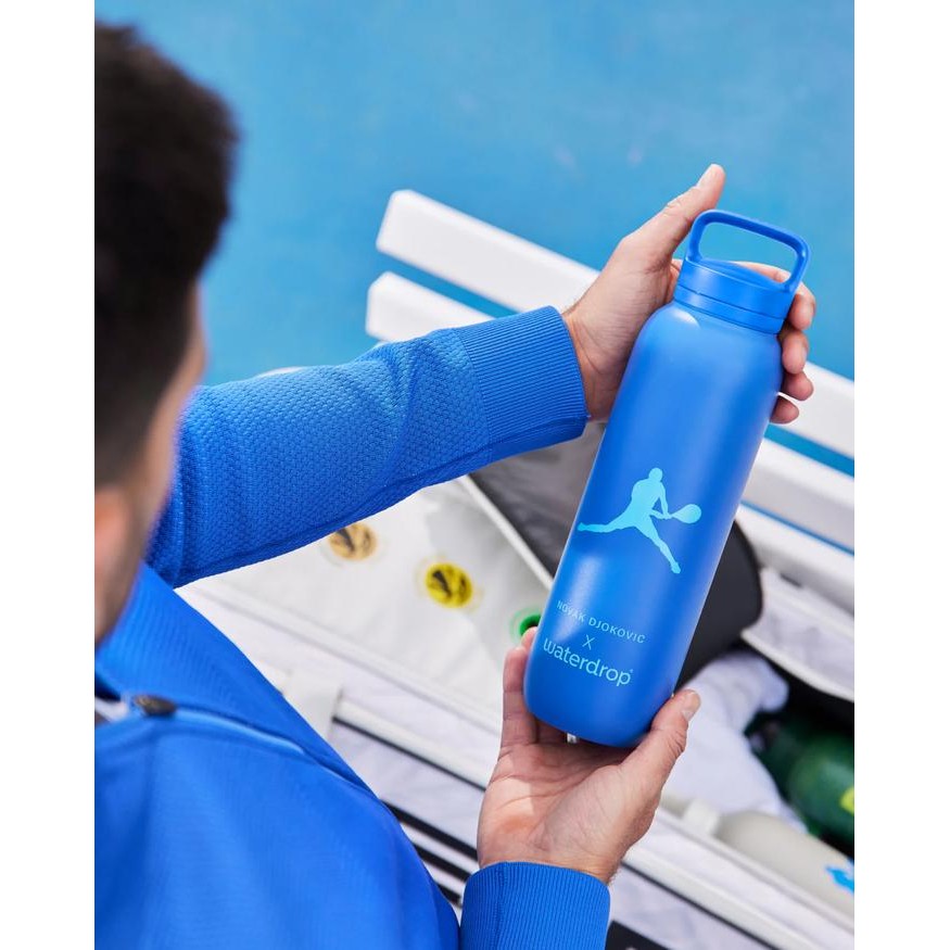 Jual Waterdrop Novak Djokovic Ocean Blue Player Bottle 2025 Tumbler ...