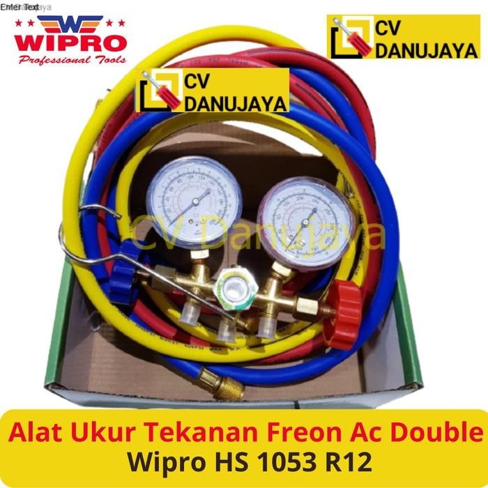 Jual Alat Ukur Tekanan Manifold Regulator Freon Ac Double Wipro Hs 1053 ...