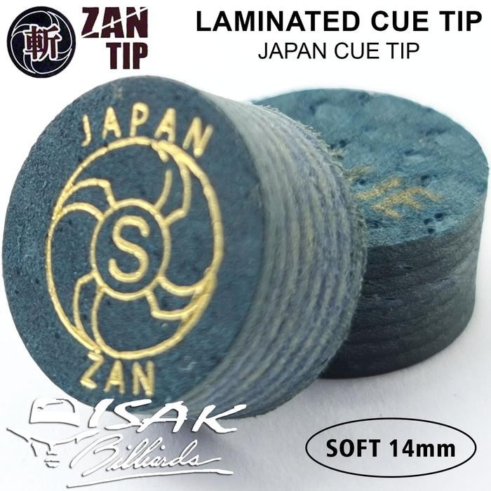 Jual Zan Japan Laminated Cue Tip - STD 14 mm (S, M, H) - Billiard ...