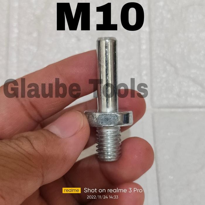 Jual Baut Konektor M10 Adapter Adaptor Pad Poles Bor M10 1Pcs | Shopee ...