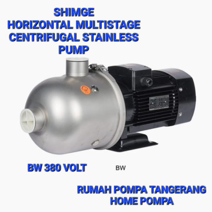 Jual ready POMPA HORIZONTAL MULTISTAGE 3HP 3PHASE SHIMGE BW 8-5 POMPA ...