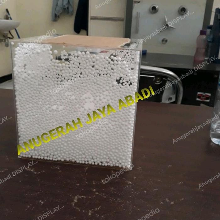 Jual Acrylic Box Lucky Dip/ Kotak Undian Acrilic+Butir Sterofoam ...