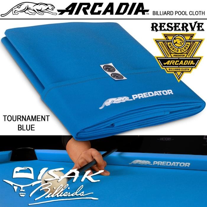 Jual ORIGINAL Predator Arcadia Reserve Tournament Blue Pool Table Cloth ...