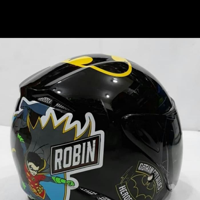 Jual Helm Anak Gm Evo Teen Batman Robin Black | Shopee Indonesia