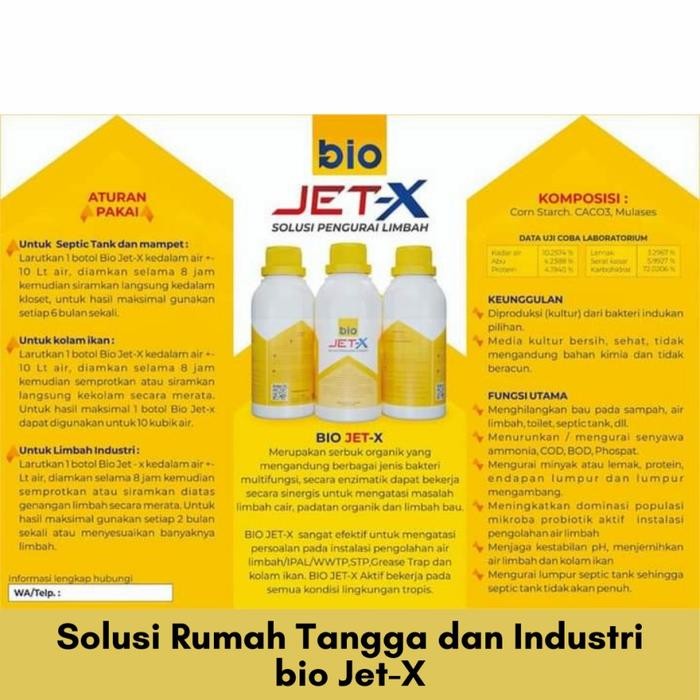 Jual BIO JET-X PEMBERSIH SEPTIC TANK WC BAU MAMPET TANPA SEDOT AMAN ...