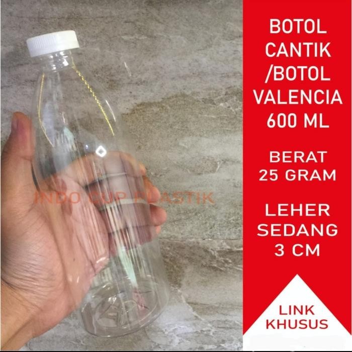 Jual Isi 50 Pcs Botol Cantik 600 ml / Botol Plastik 600 ml / Botol ...