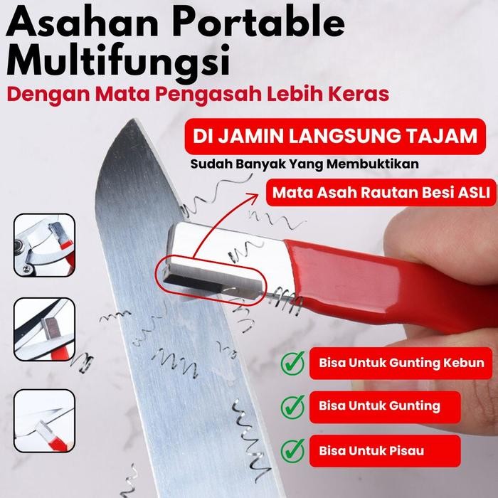 Jual ID'' RAUTAN GENGGAM PORTABLE PENGIKIS PENGASAH BESI PISAU GUNTING ...