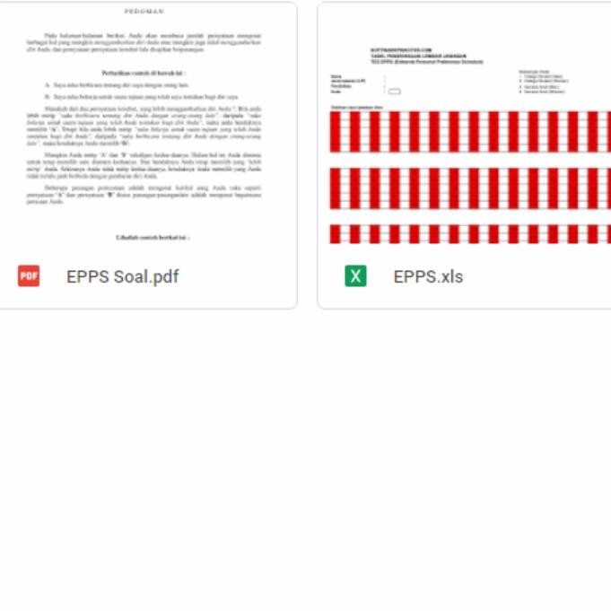 Jual Psikotes Epps (Software Ms. Excel) | Shopee Indonesia