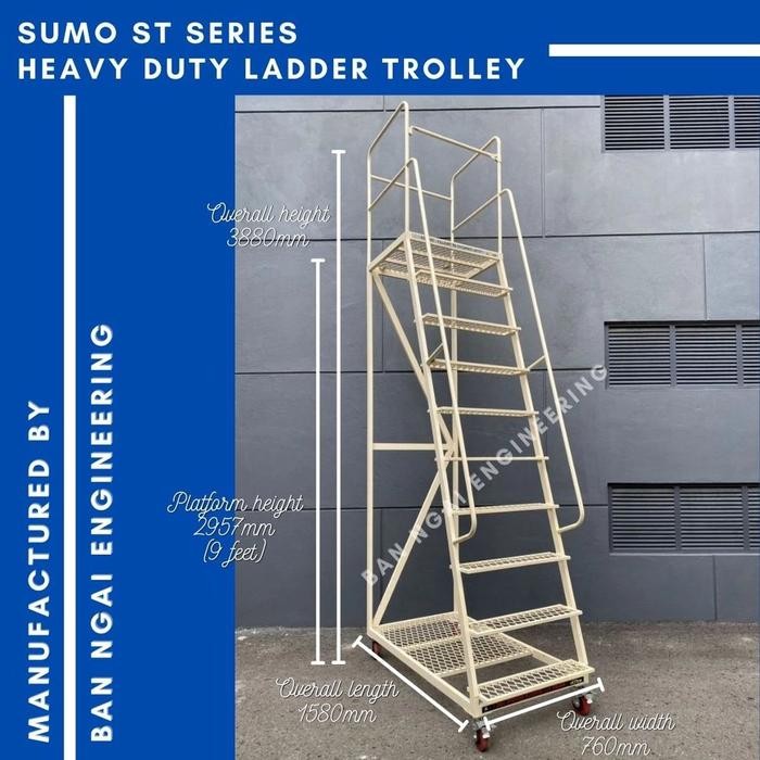 Jual Tangga Gudang Ladder Trolley ST9 Superform Ban Ngai | Shopee Indonesia