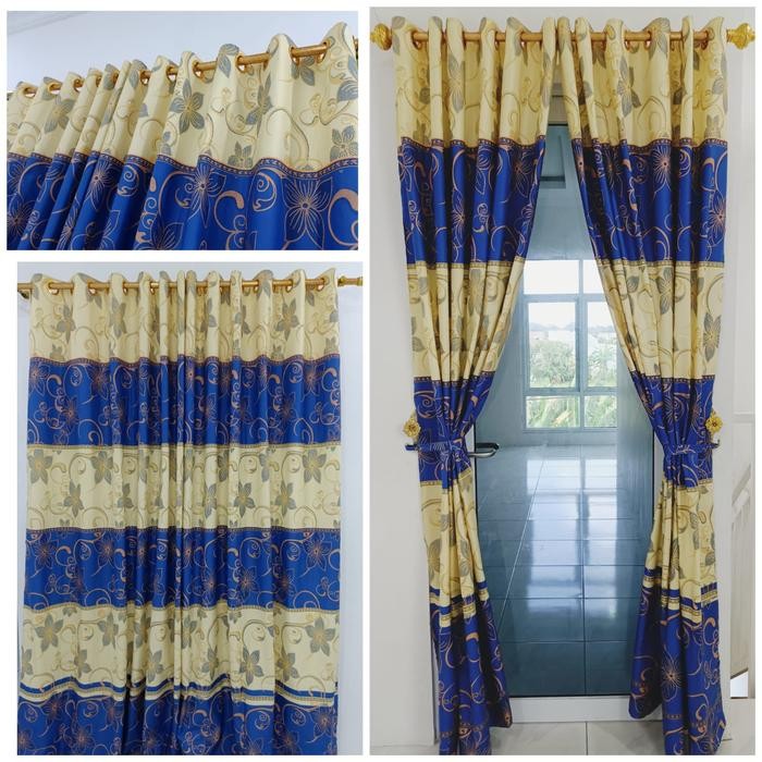 Jual New BL GORDEN PINTU RING 12 FLORAL BIRU | Shopee Indonesia