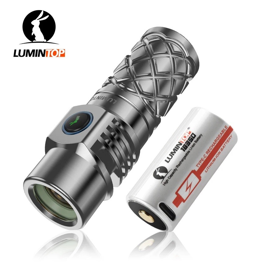 Jual Lumintop THOR Titanium Mini LEP Flashlight 18350 Long Distance 700 ...
