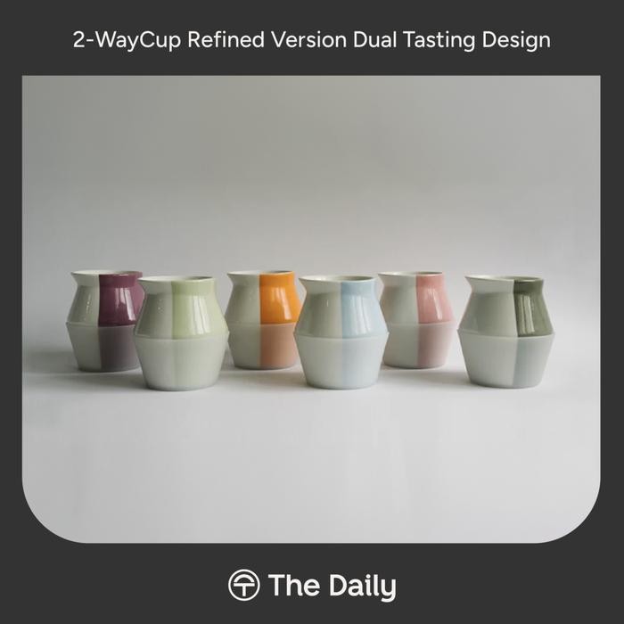 Jual 2-WayCup Refined Version - Two Way Cup Handmade Porselen Dual Tasting Design World Barista ...