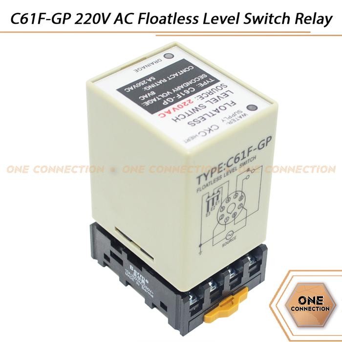 Jual C61F-Gp 220V Ac Floatless Level Switch Relay Water Level Controller | Shopee Indonesia