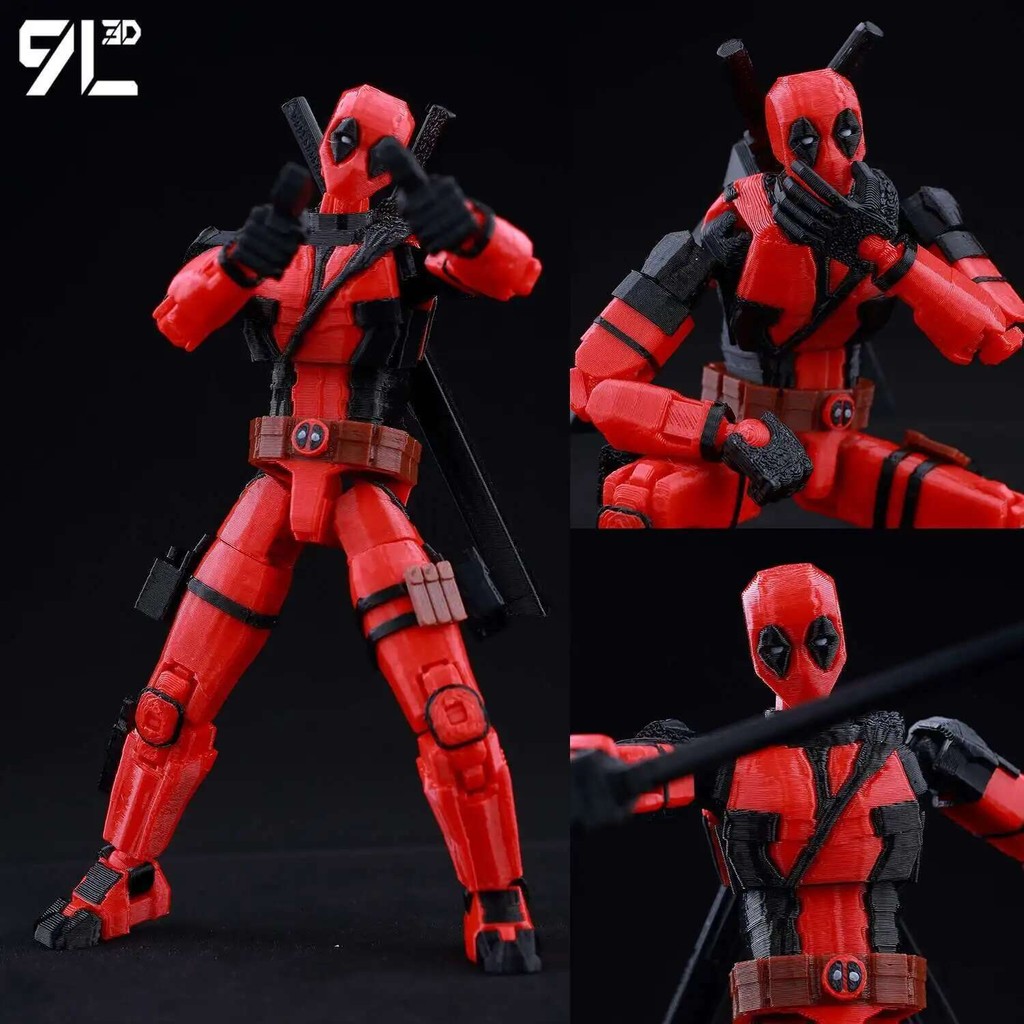 Jual 9L3D Printed Deadpool Wolverine Anime aracters Lucky Dummy 13 ...