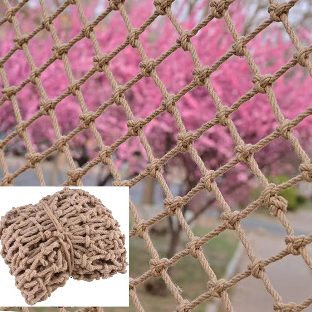 Jual Hemp Rope Climbing Net Garden Balcony DIY Craft Child Safety Net ...