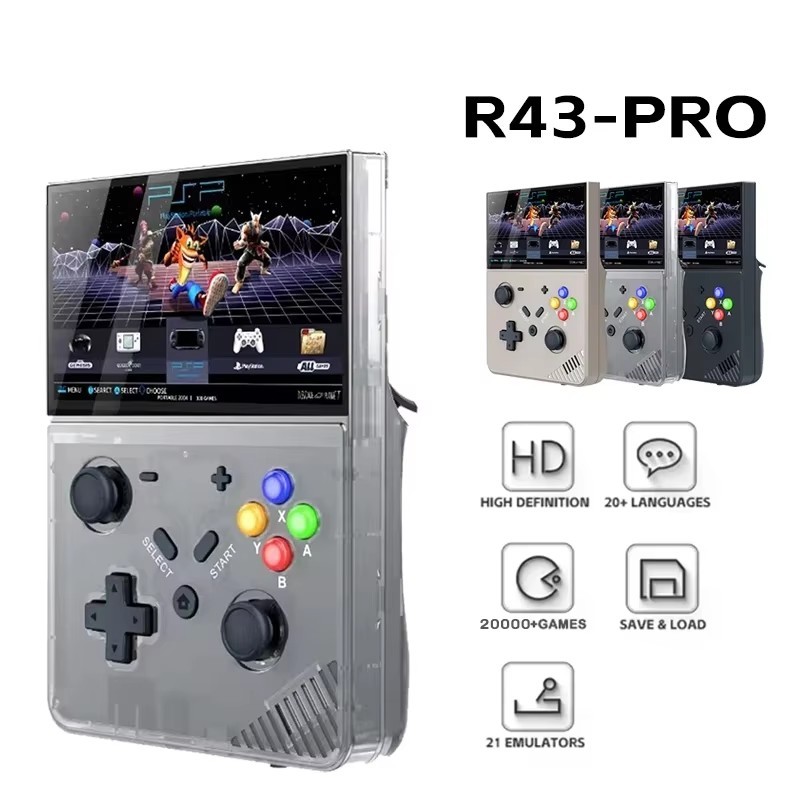 Jual R43 M18 Pro Retro Handheld Video Game Console Hd 4.3-Inch Led ...