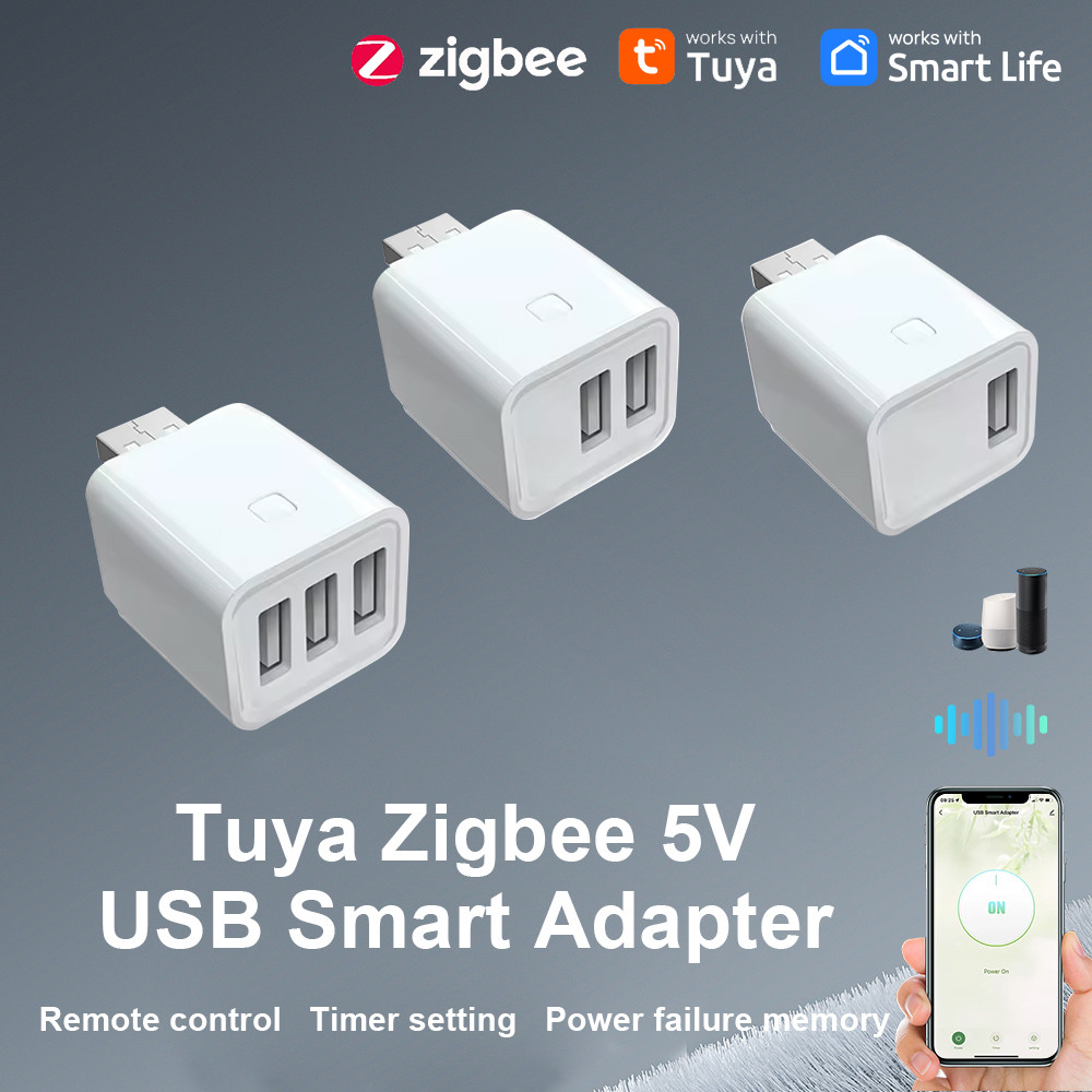 Jual Tuya Smart Zigbee Micro 1 2 3 USB Adaptor Switch 5V Mini USB Power ...