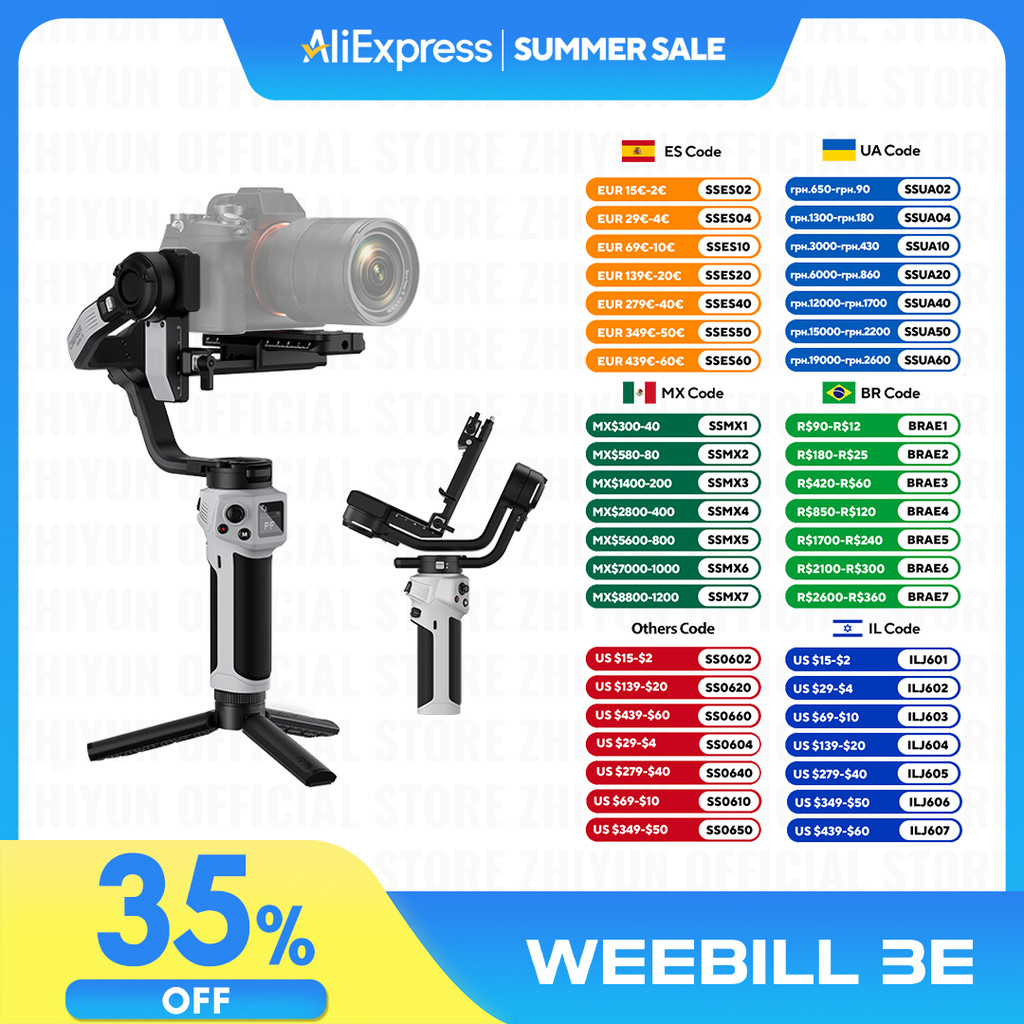 Jual IMPORT ZHIYUN Official CINEPEER WEEBILL 3E 3-Axis Camera ...