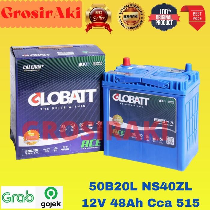 Jual Ns40Zl 50B20L Globatt Mf 12V 48Ah 515 Cca | Shopee Indonesia