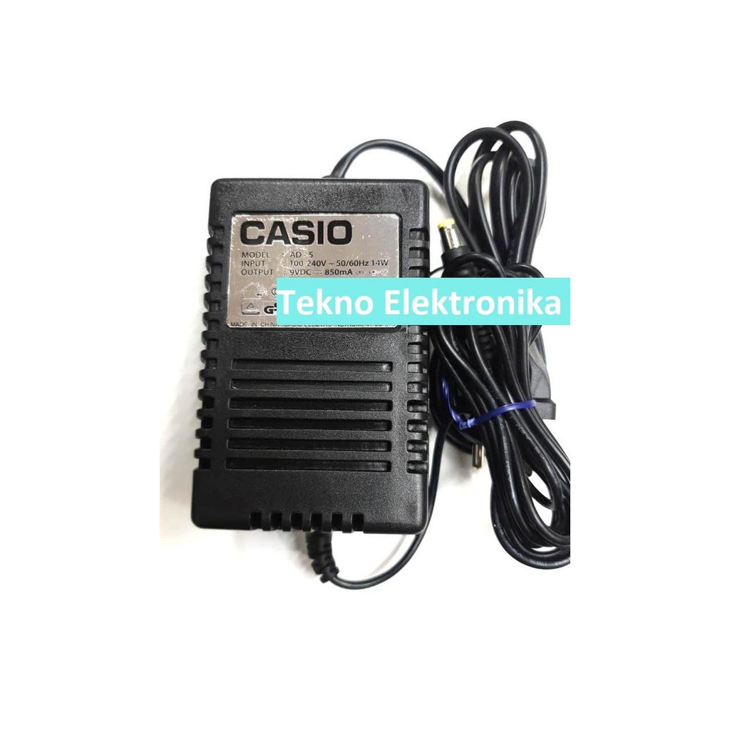 Jual Adaptor Casio Keyboard CTK LK Series Original Model AD-5 New ...