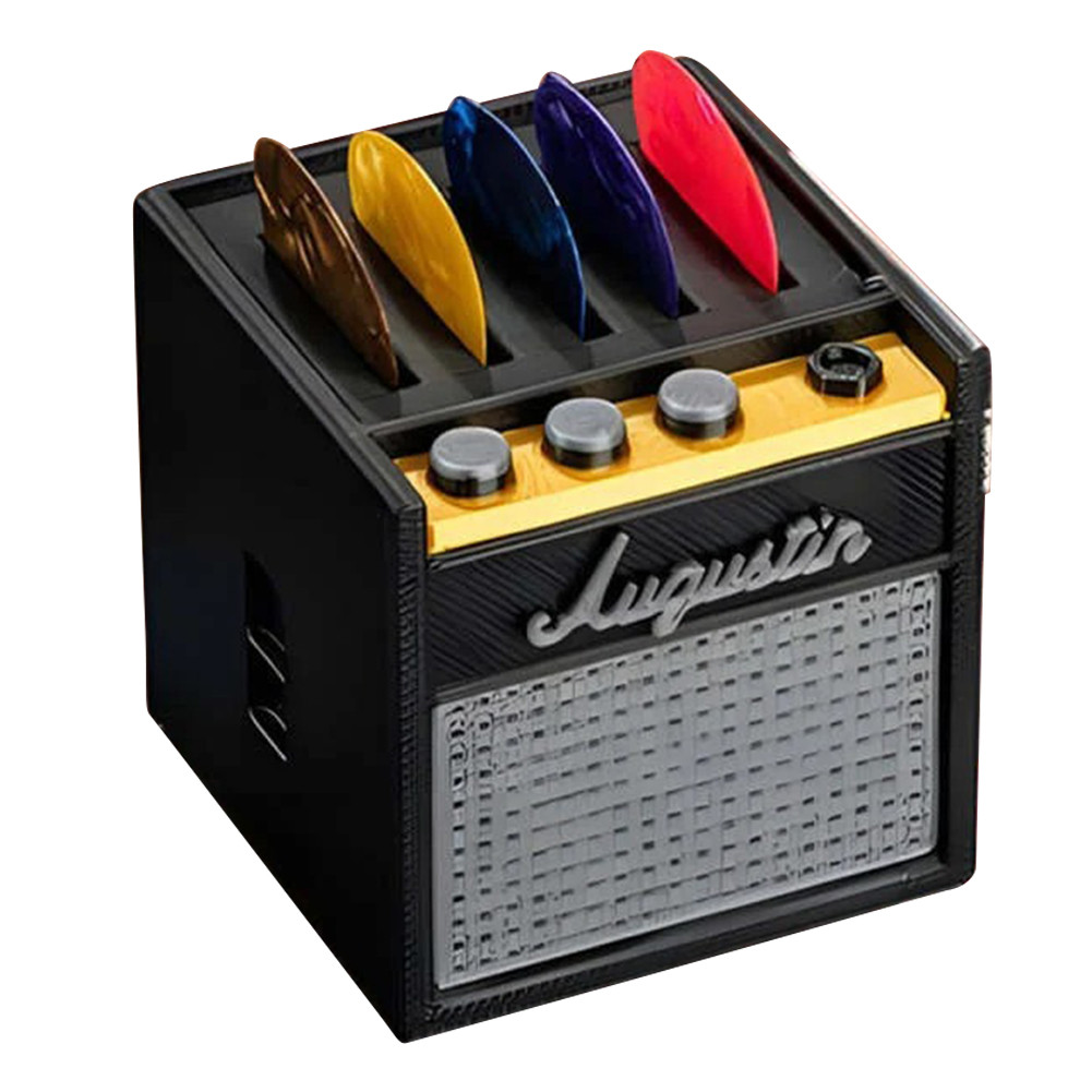 Jual Amp Speaker Guitar Pick Holder Box Organizer Storage Case Retro ...