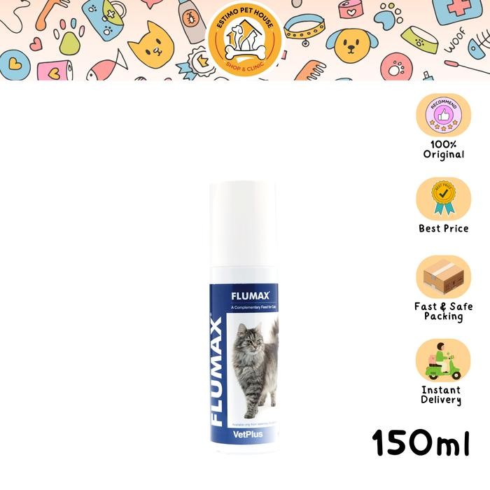 Jual Flumax Obat Flu & Saluran Pernapasan Kucing Vetplus 150Ml | Shopee ...