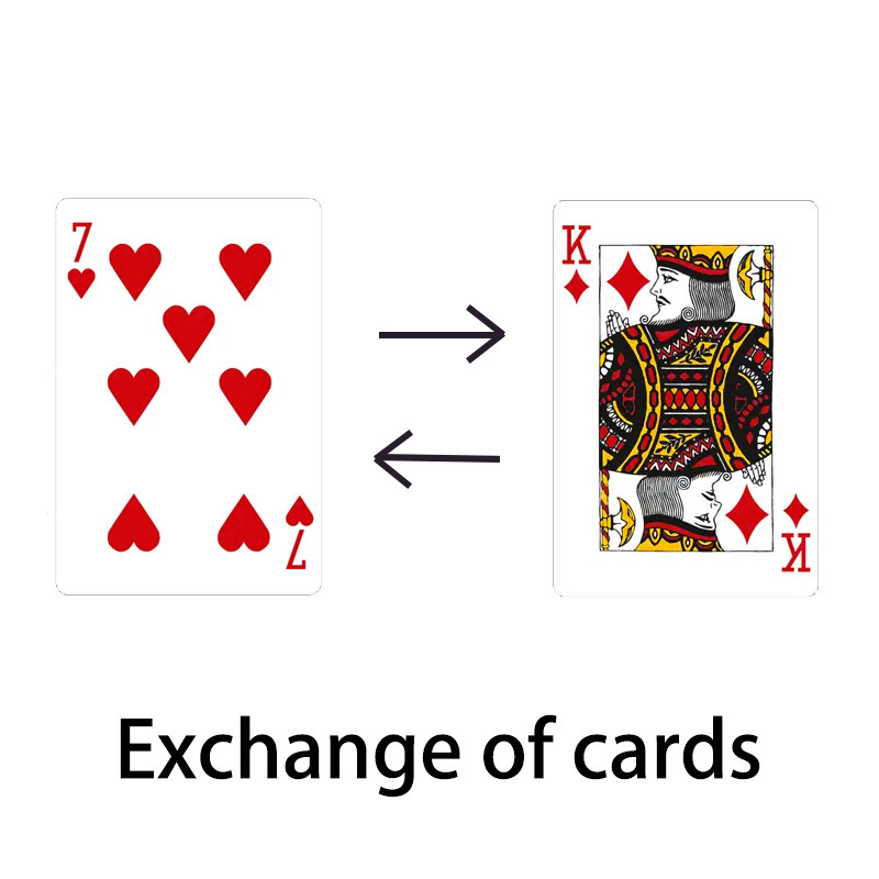 Jual Random Card Moving Point and Number magic tricks Close Up Card ...