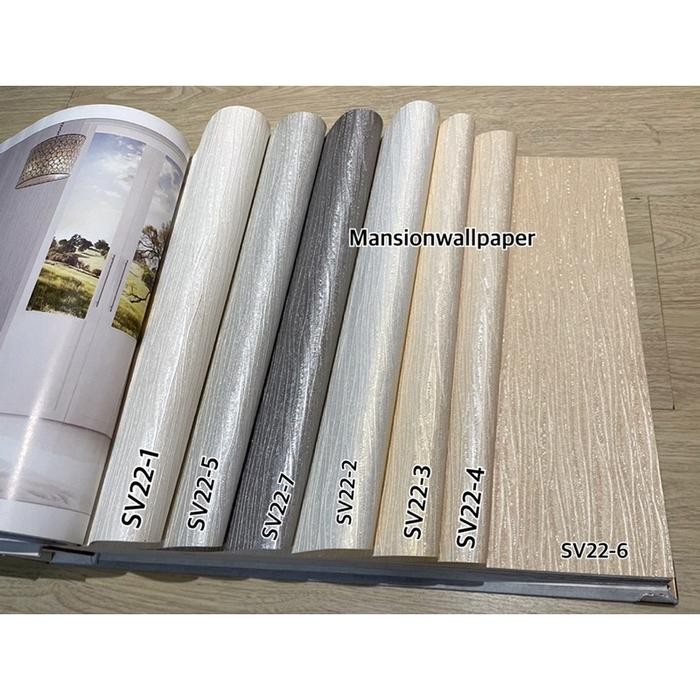 Jual Wallpaper Dinding Polos Premium Tekstur Ulir Tebal Putih Gading ...