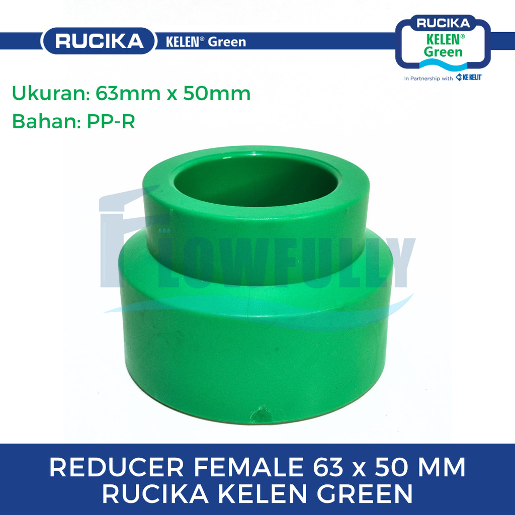 Jual REDUCER FEMALE 63 x 50 MM PPR RUCIKA GREEN WAVIN TIGRIS VLOK SOCK ...