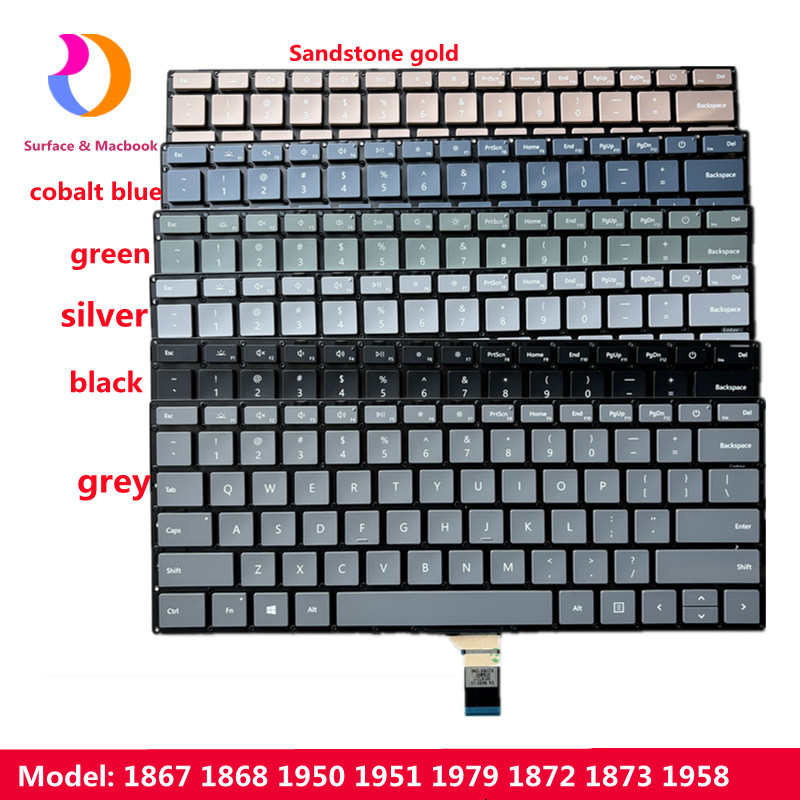 Jual Original Keyboard for Microsoft Surface Laptop 3 4 5 6 13 5 /15 ...
