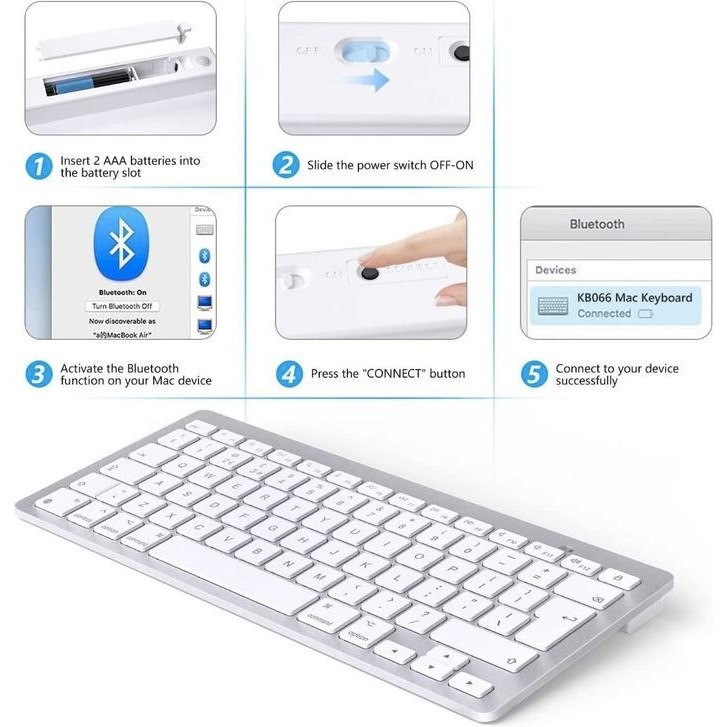 Jual KEYBOARD MAC MINI KEYBOARD BLUETOOTH APPLE KEYBOARD OEM | Shopee ...