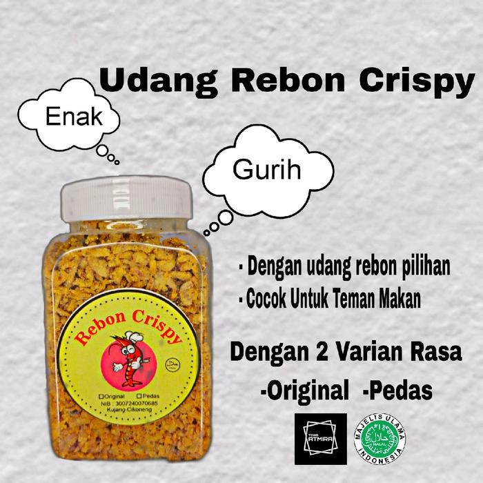 Jual REBON CRISPY udang rebon crispy Rasa Original makanan viral ...