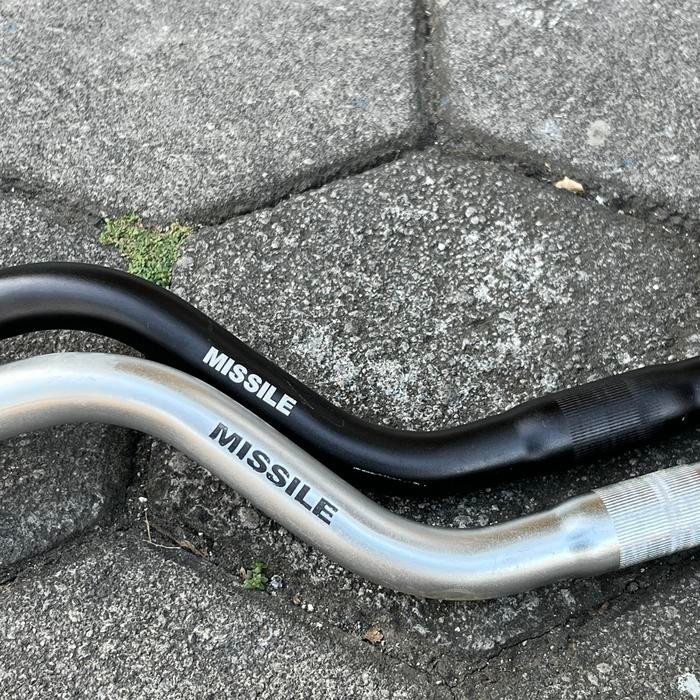 Jual Stang Risebar Standar Fixie Hitam Silver Missile Fixie 58Cm 25.4 ...