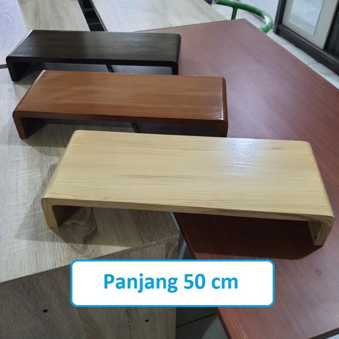 Jual Monitor Stand Kayu Sudut Bulat - Coklat tekstur kayu | Shopee ...