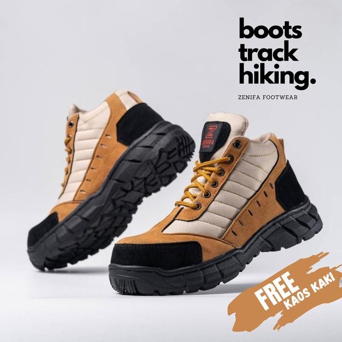 Jual Eiger - Sepatu Hiking Pria Zenifa Tracking Safety Boots Ujung Besi ...