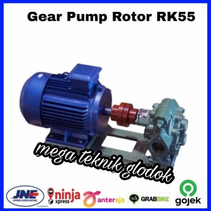 Jual Berkualitas Pompa Oli Gear Pump Type Rk 55 Liter/Menit Merk Rotor ...